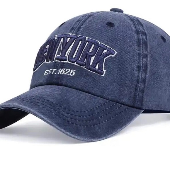 Accessories | New York Hat Denim Adult Size Blue Baseball Hat ...